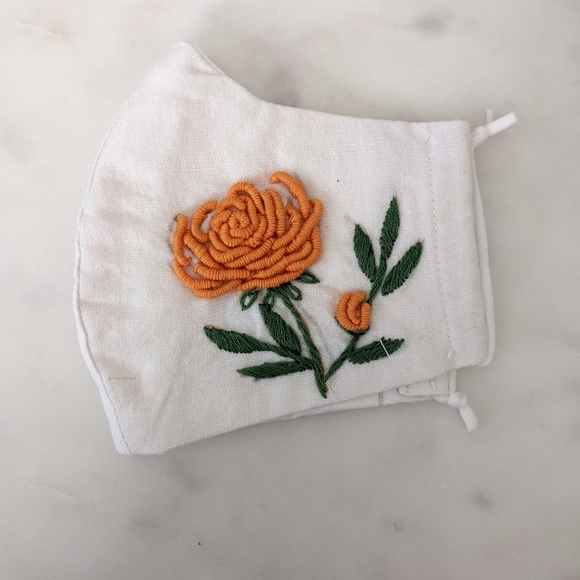 Accessories | Handmade Embroidered Pocket Filter Face Mask | Poshmark